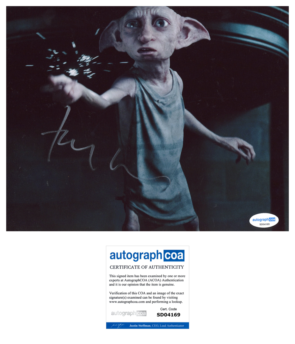 Toby Jones Harry Potter Signed Autograph 8x10 Photo ACOA | Outlaw ...