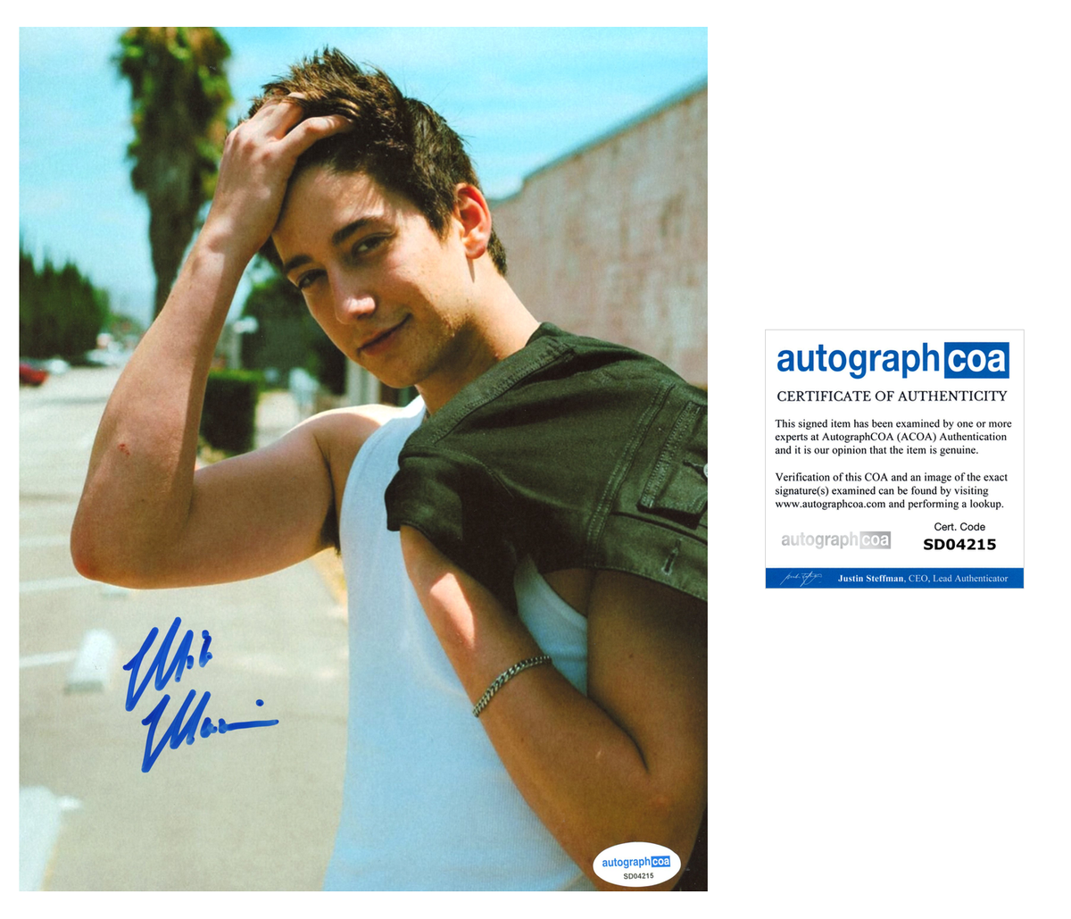 Milo Manheim Signed Autograph 8x10 Photo ACOA | Outlaw Hobbies ...