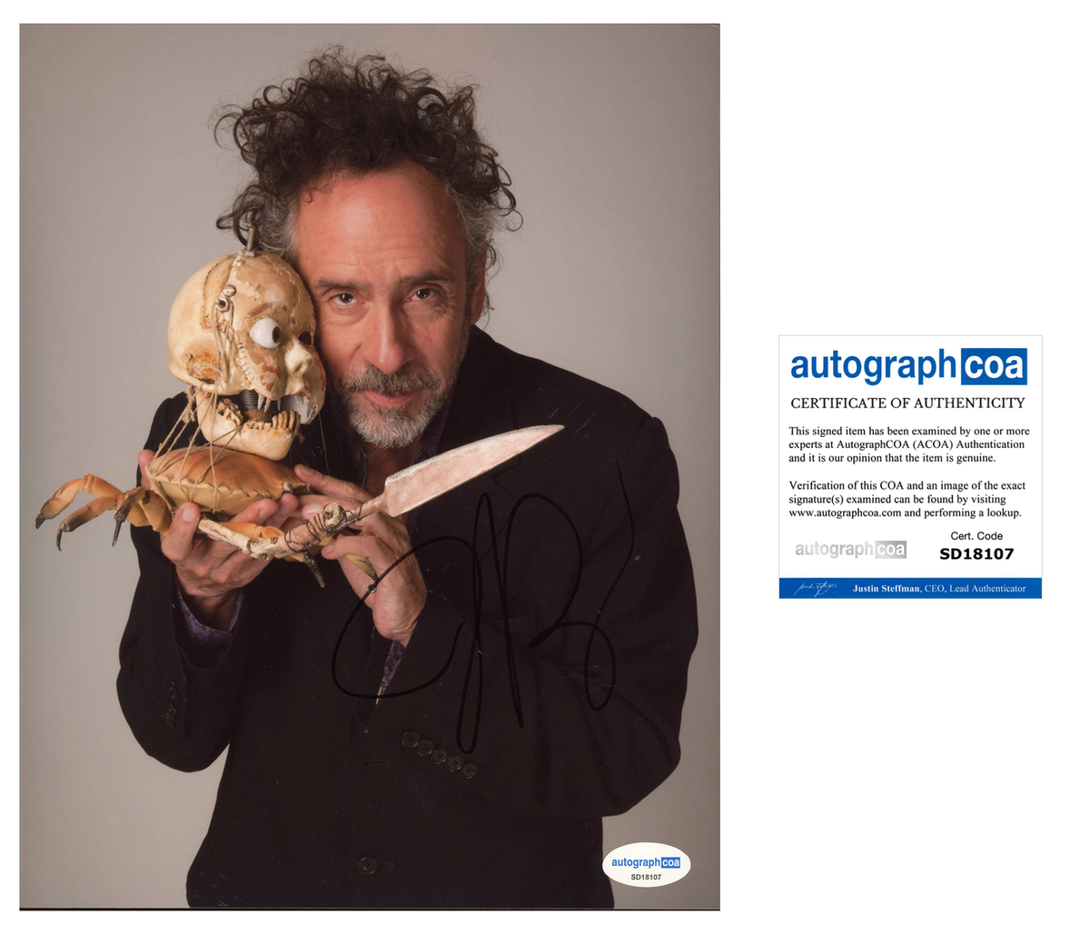 Tim Burton Batman Signed Autograph 8x10 Photo ACOA | Outlaw Hobbies ...