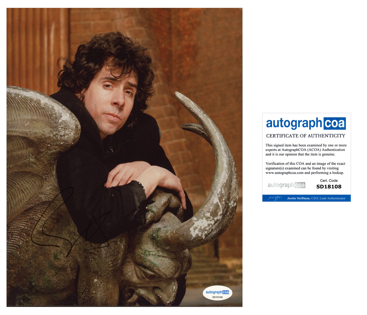 Tim Burton Batman Signed Autograph 8x10 Photo ACOA | Outlaw Hobbies ...