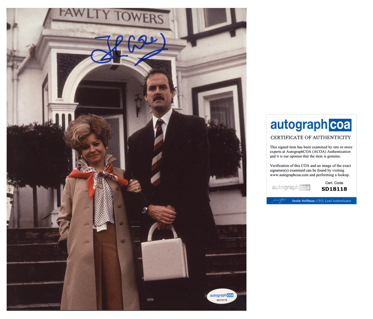 John Cleese Fawlty Towers Signed Autograph 8x10 Photo ACOA | Outlaw ...