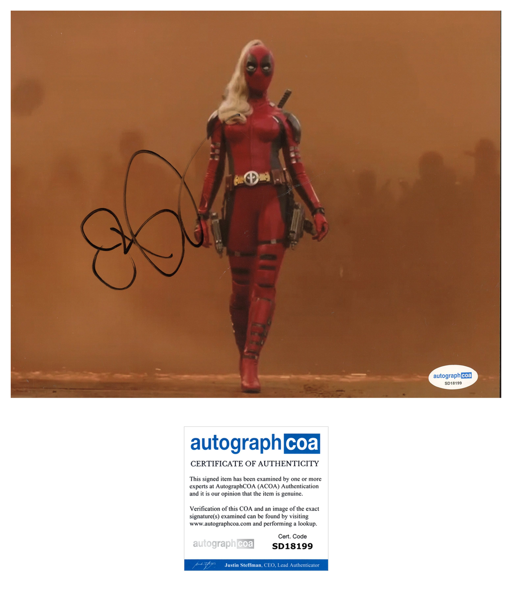 Blake Lively Deadpool Signed Autograph 8x10 Photo ACOA | Outlaw Hobbies ...