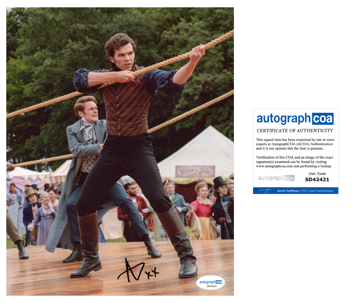 Luke Newton Bridgerton Signed Autograph 8x10 Photo ACOA | Outlaw ...