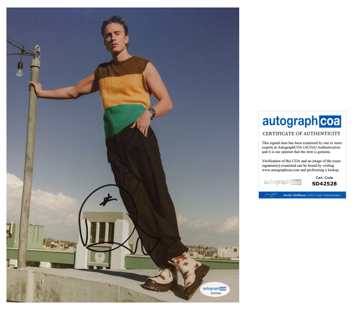Drew Starkey Outer Banks Signed Autograph 8x10 Photo ACOA | Outlaw ...