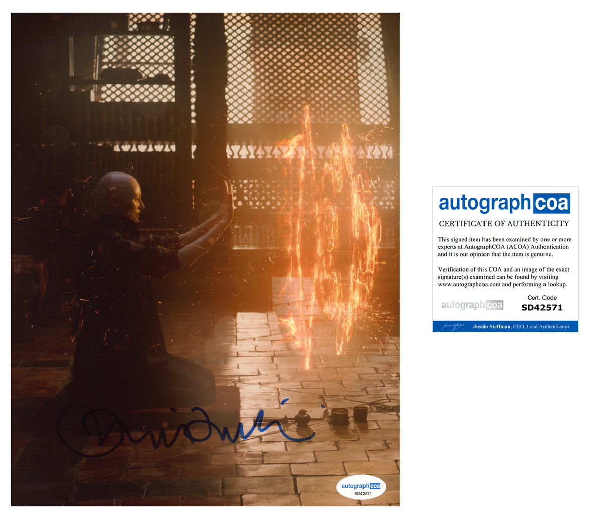 Tilda Swinton Doctor Strange Signed Autograph 8x10 Photo ACOA | Outlaw ...