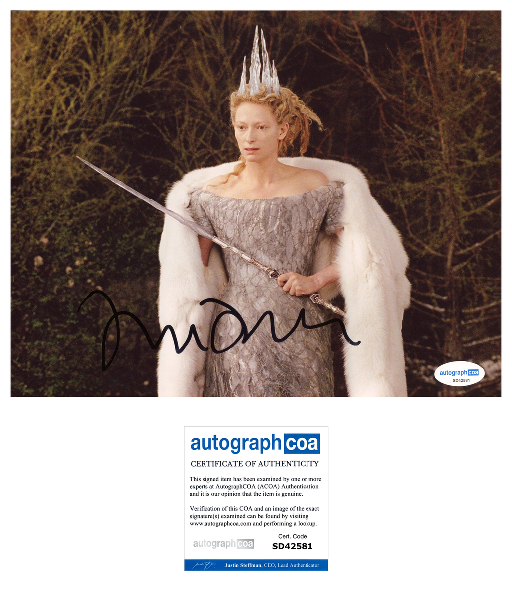 Tilda Swinton Chronicles of Narnia Signed Autograph 8x10 Photo ACOA ...