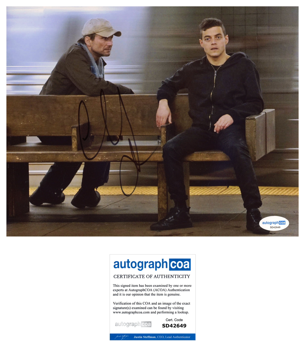 Christian Slater Mr Robot Signed Autograph 8x10 Photo ACOA | Outlaw ...