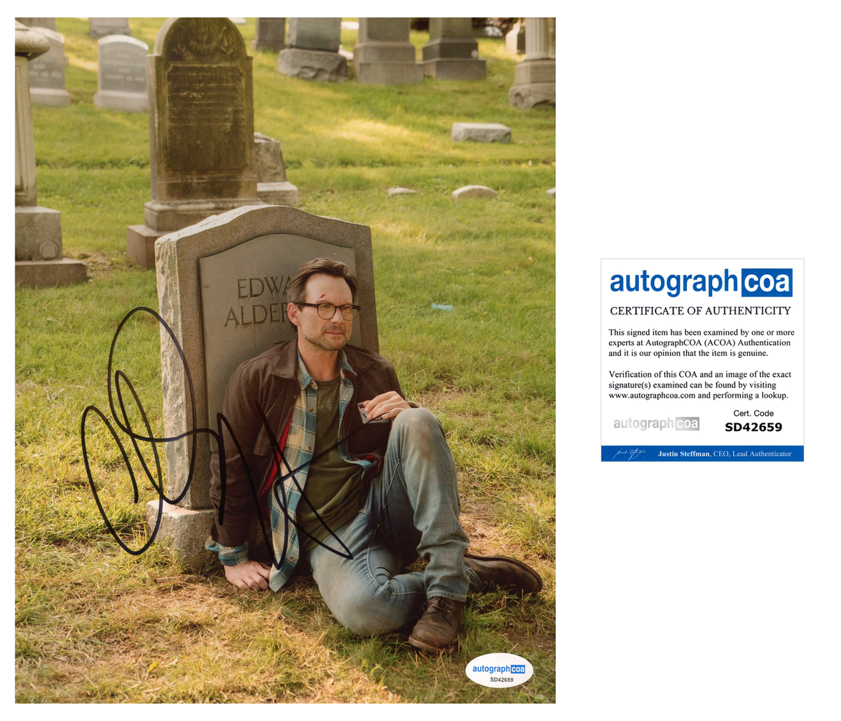 Christian Slater Mr Robot Signed Autograph 8x10 Photo ACOA | Outlaw ...
