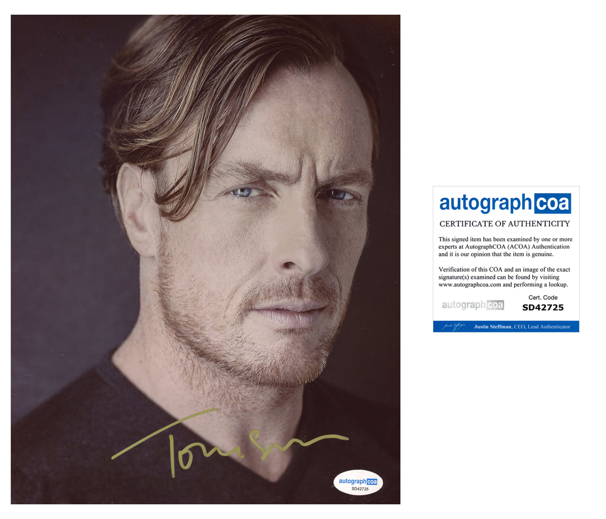 Toby Stephens Black Sails Signed Autograph 8x10 Photo ACOA | Outlaw ...