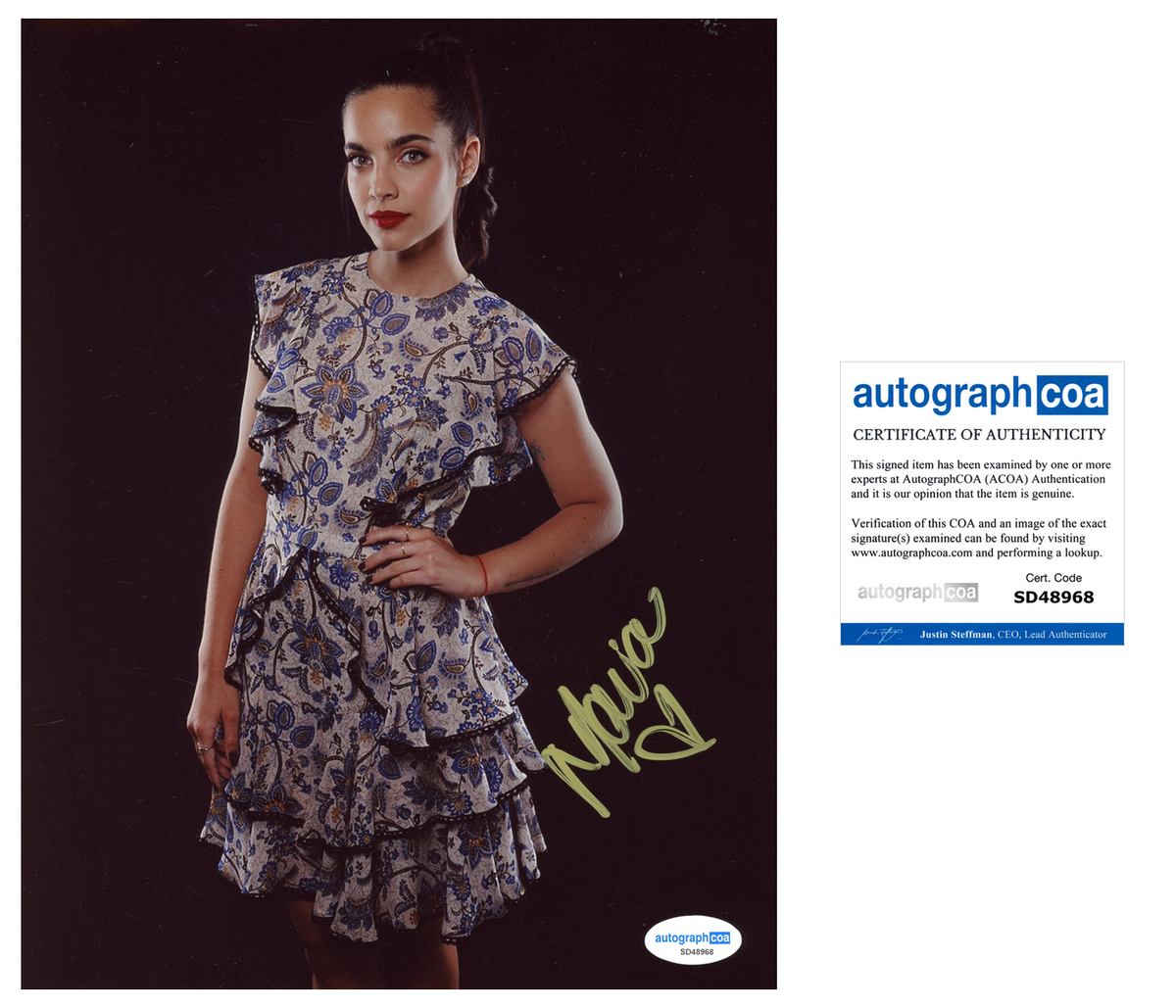 Maria Gabriela de Faria Superman Signed Autograph 8x10 Photo ACOA ...