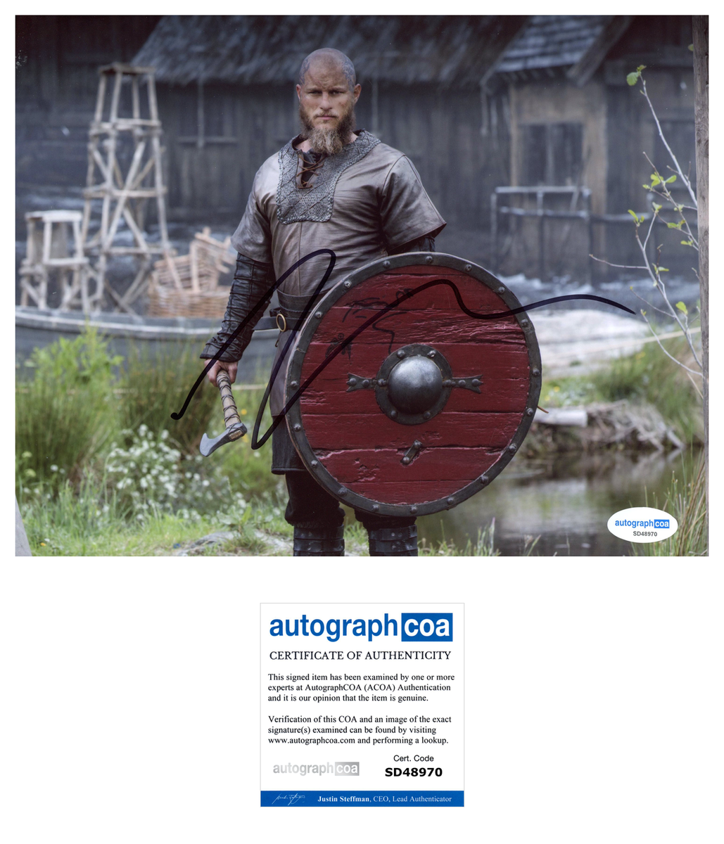 Travis Fimmel Vikings Signed Autograph 8x10 Photo ACOA | Outlaw Hobbies ...