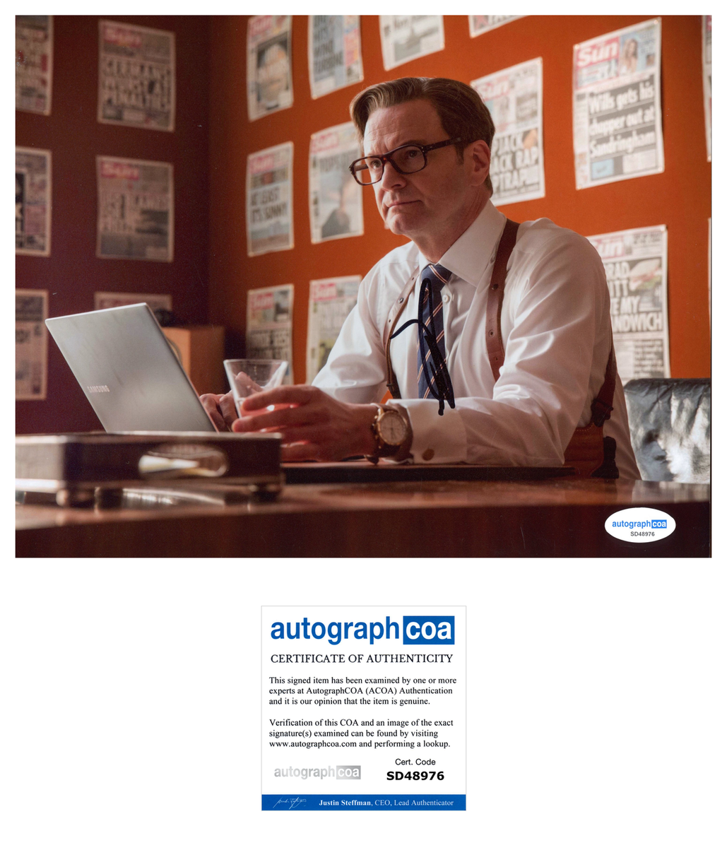 Colin Firth Kingsman Signed Autograph 8x10 Photo ACOA | Outlaw Hobbies ...