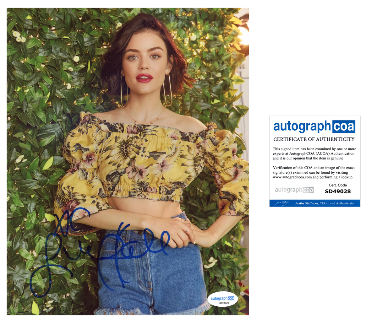 Lucy Hale Sexy Signed Autograph 8x10 Photo ACOA | Outlaw Hobbies ...