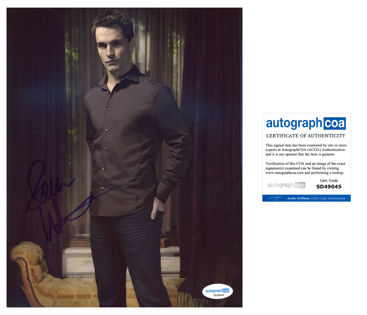 Sam Witwer Being Human Signed Autograph 8x10 Photo ACOA | Outlaw ...