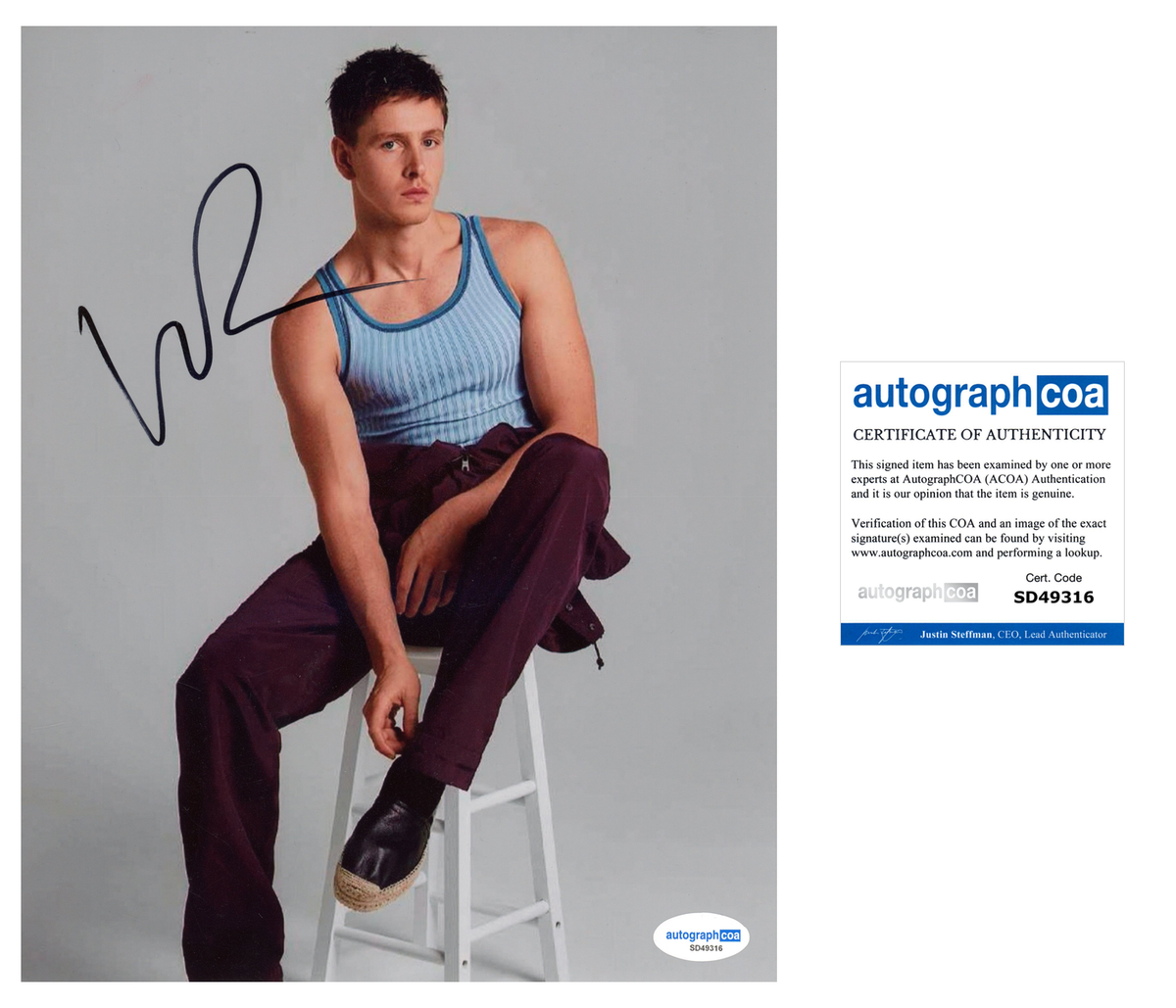 Harris Dickinson Signed Autograph 8x10 Photo ACOA | Outlaw Hobbies ...