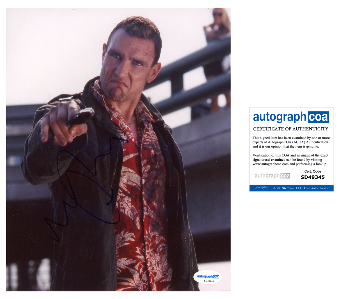 Vinnie Jones Signed Autograph 8x10 Photo ACOA | Outlaw Hobbies ...