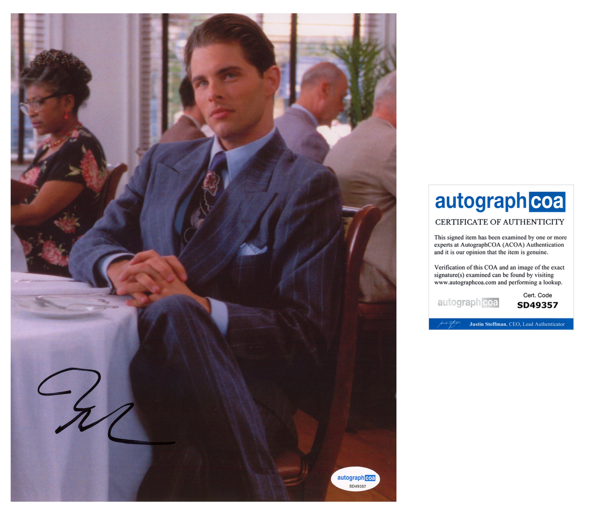 James Marsden The Notebook Signed Autograph 8x10 Photo ACOA | Outlaw ...