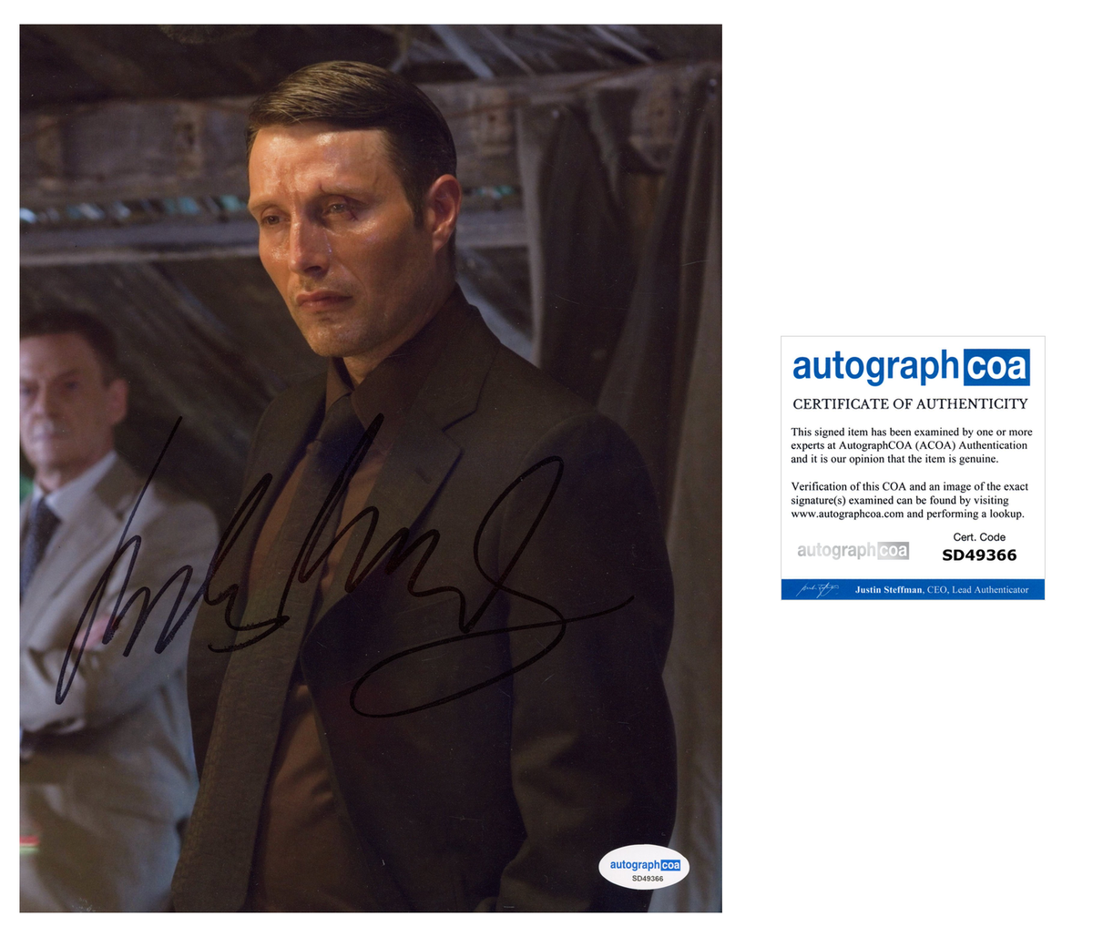 Mads Mikkelsen Bond Signed Autograph 8x10 Photo ACOA | Outlaw Hobbies ...