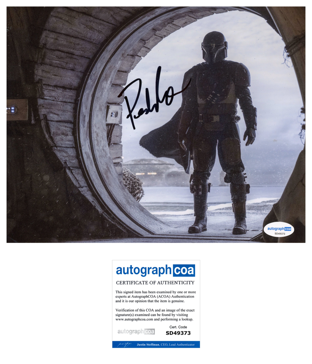 Pedro Pascal Mandalorian Signed Autograph 8x10 Photo ACOA | Outlaw ...