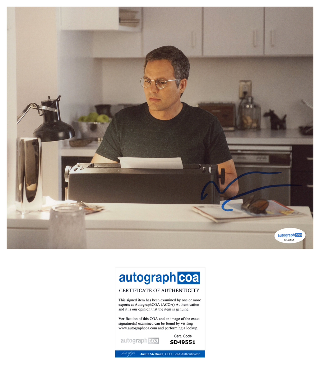 Mark Ruffalo Normal Heart Signed Autograph 8x10 Photo ACOA | Outlaw ...