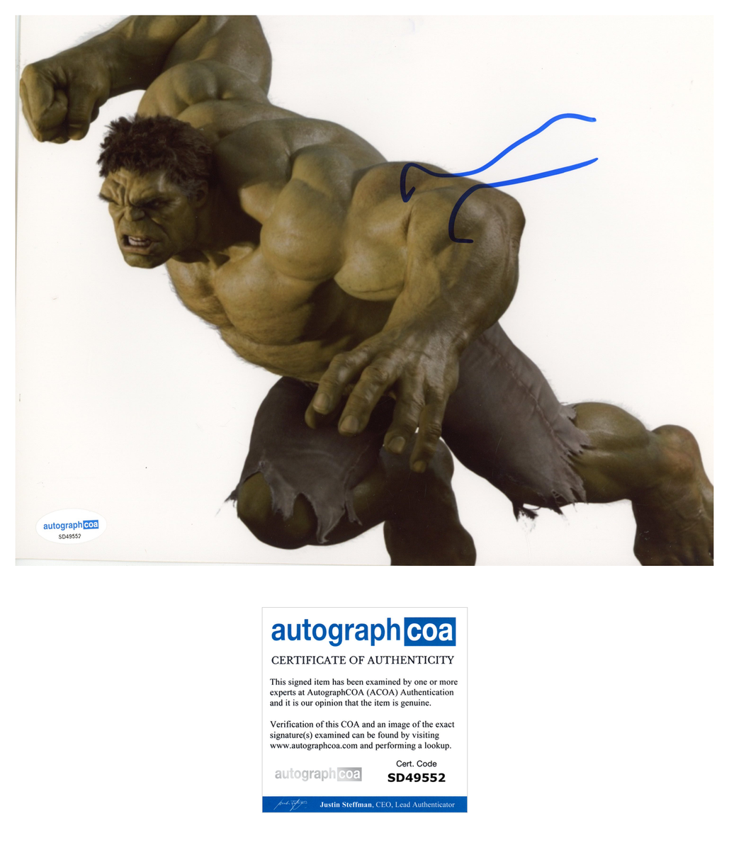 Mark Ruffalo Normal Heart Signed Autograph 8x10 Photo ACOA | Outlaw ...