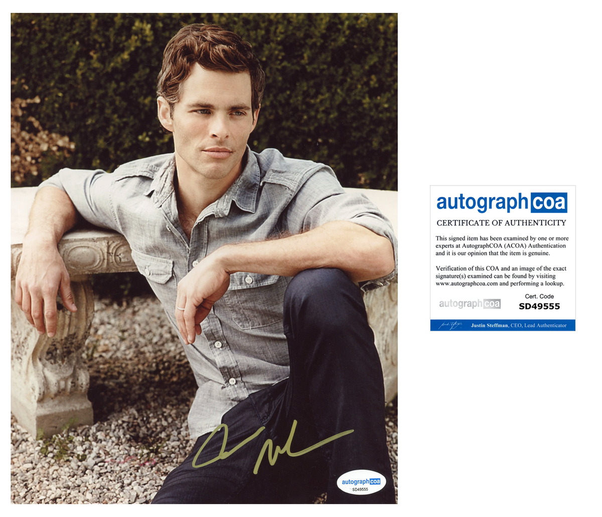 James Marsden Signed Autograph 8x10 Photo ACOA | Outlaw Hobbies ...