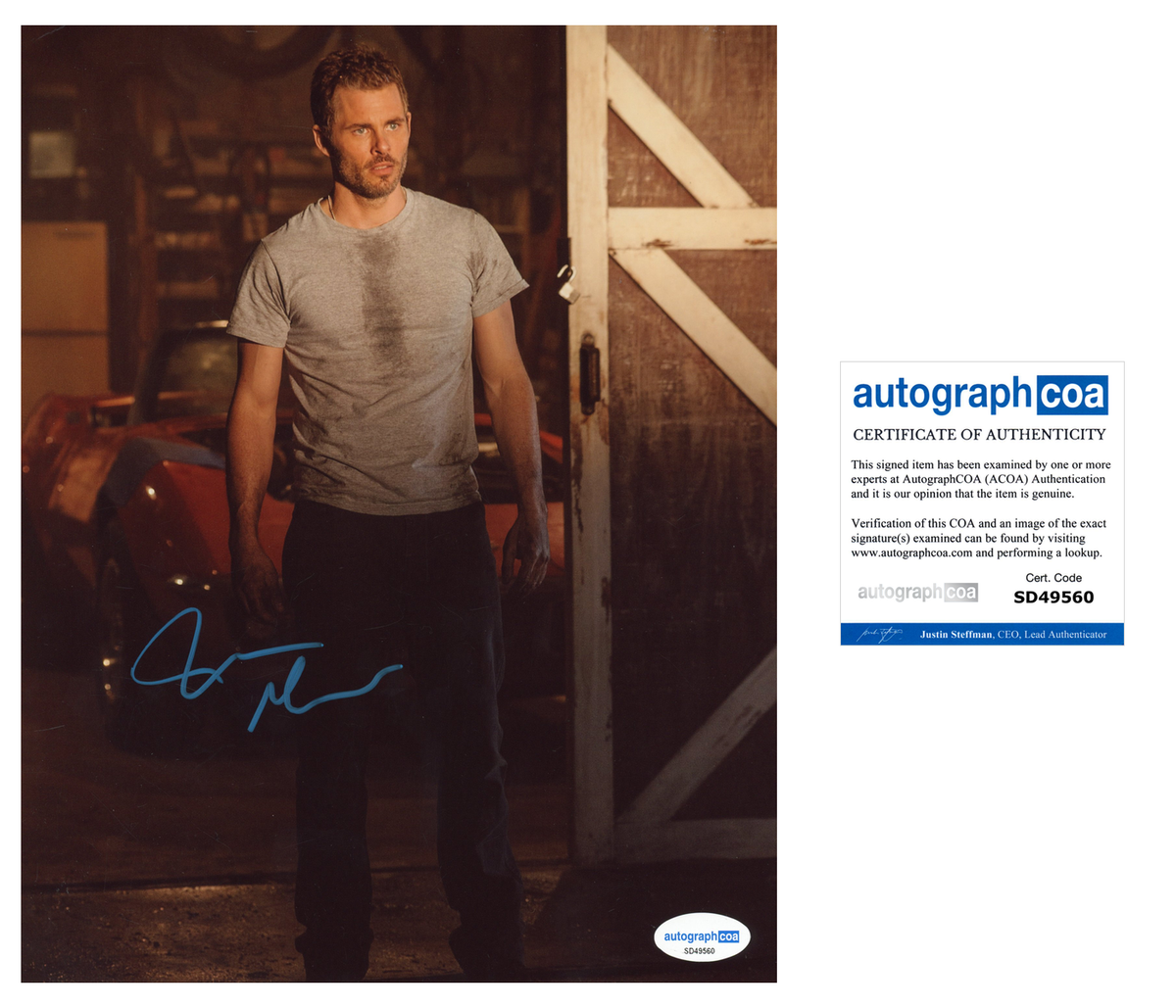 James Marsden Best of Me Signed Autograph 8x10 Photo ACOA | Outlaw ...