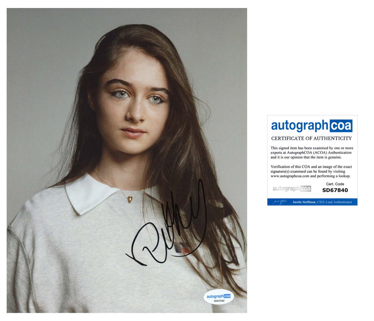 Raffey Cassidy Tomorrowland Signed Autograph 8x10 Photo ACOA | Outlaw ...