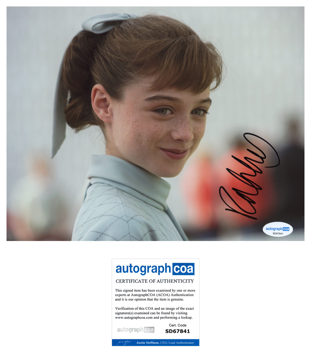 Raffey Cassidy Tomorrowland Signed Autograph 8x10 Photo ACOA | Outlaw ...