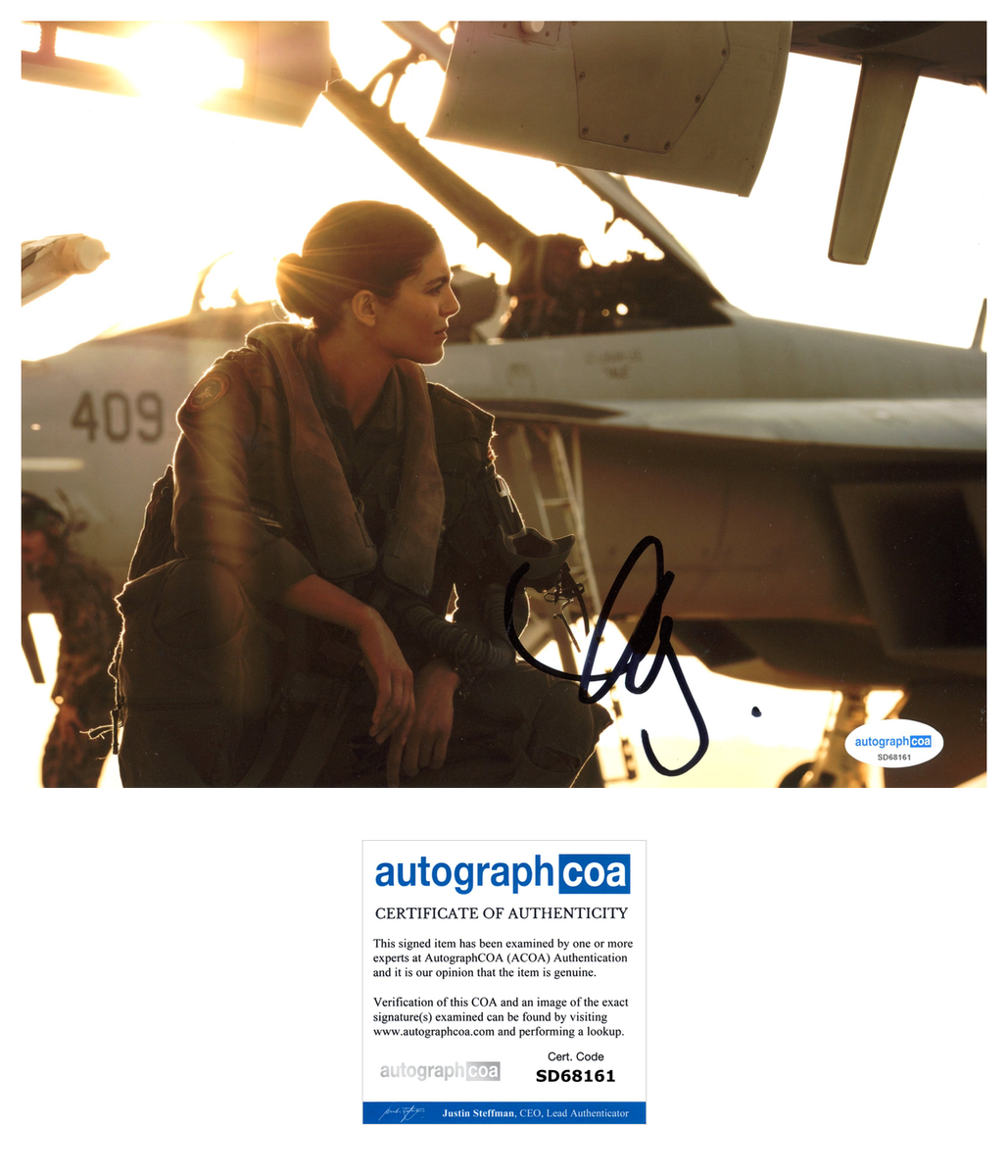 Monica Barbaro Top Gun Signed Autograph 8x10 Photo ACOA | Outlaw ...