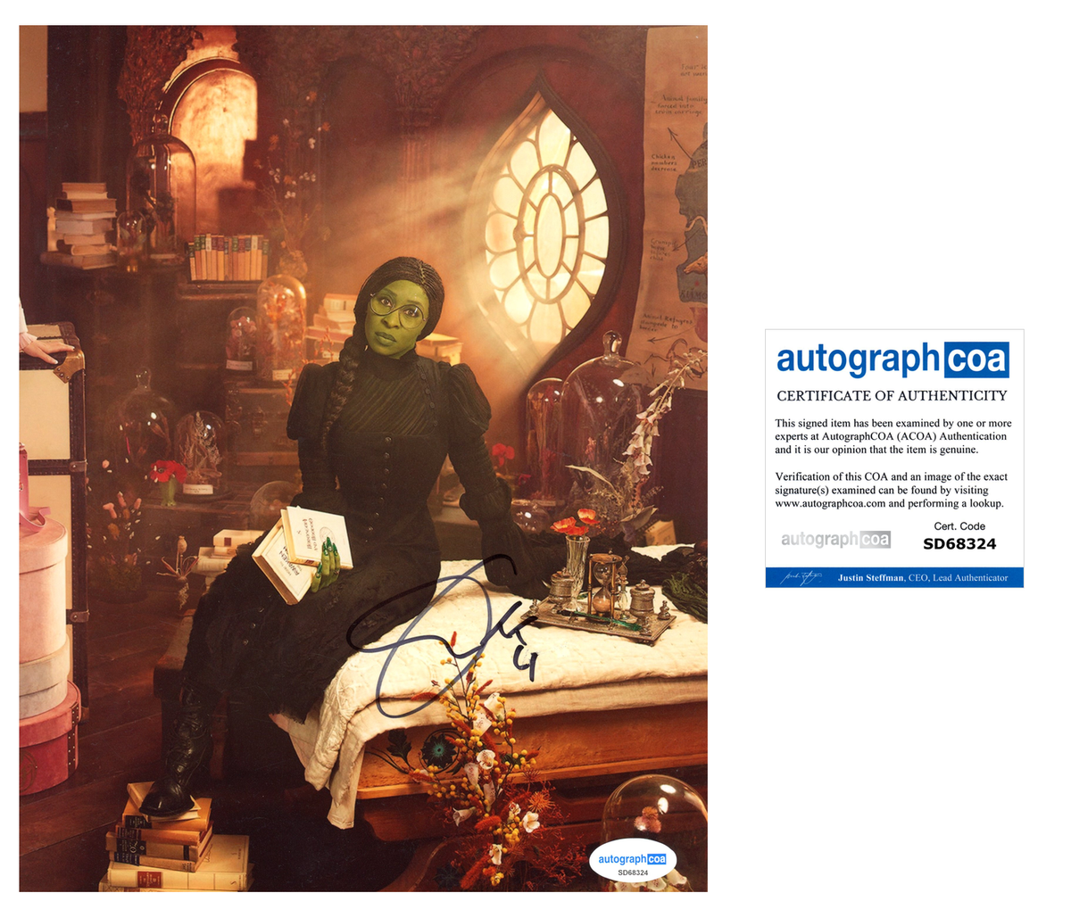 Cynthia Erivo Wicked Signed Autograph 8x10 Photo ACOA | Outlaw Hobbies ...