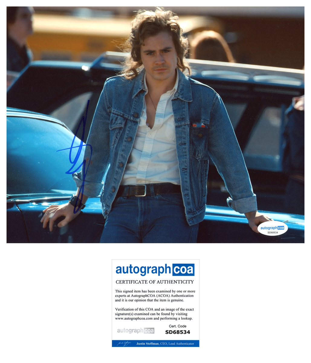 Dacre Montgomery Stranger Things Signed Autograph 8x10 Photo ACOA ...