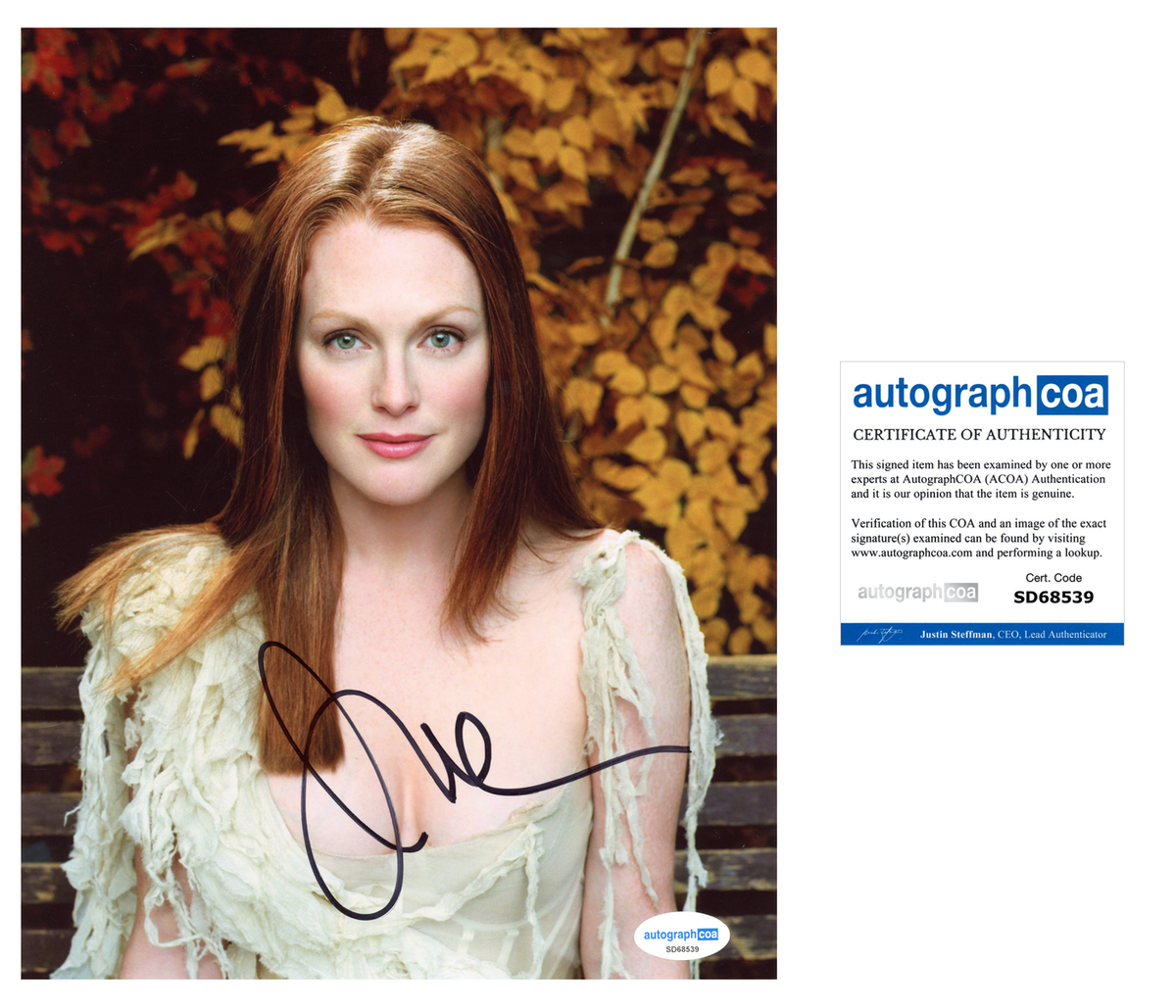 Julianne Moore Sexy Signed Autograph 8x10 Photo ACOA | Outlaw Hobbies ...