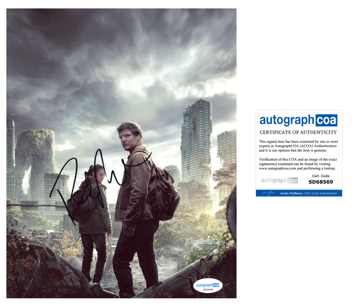 Pedro Pascal Last of Us Signed Autograph 8x10 photo ACOA | Outlaw ...