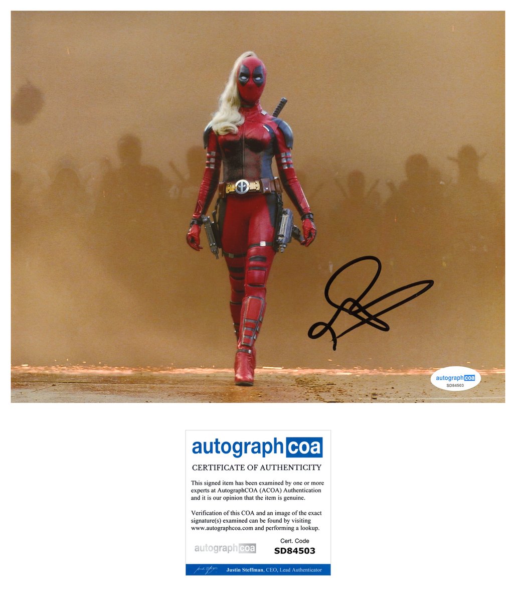 Blake Lively Deadpool Signed Autograph 8x10 Photo ACOA | Outlaw Hobbies ...