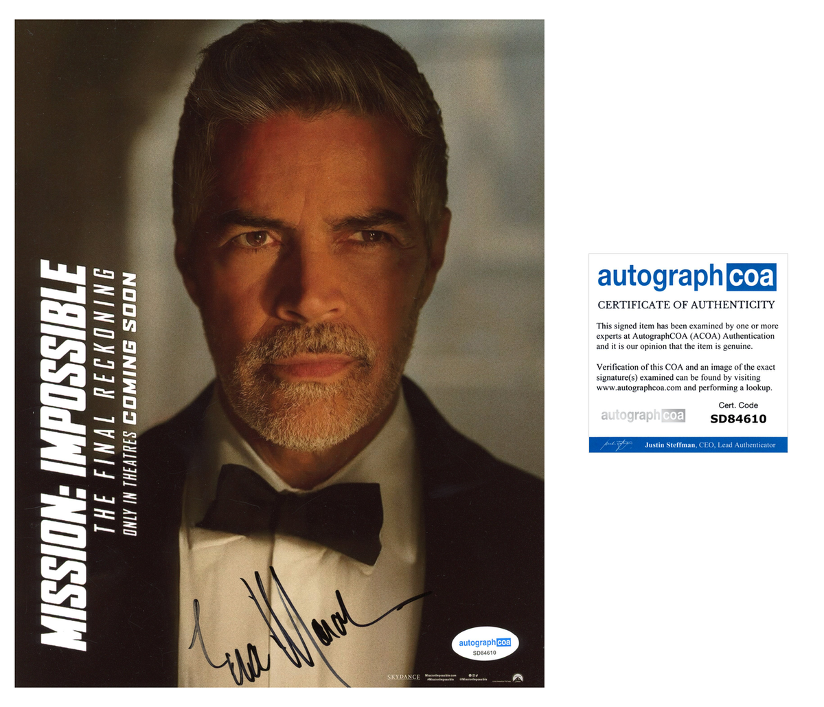 Esai Morales Mission Impossible Signed Autograph 8x10 photo ACOA ...