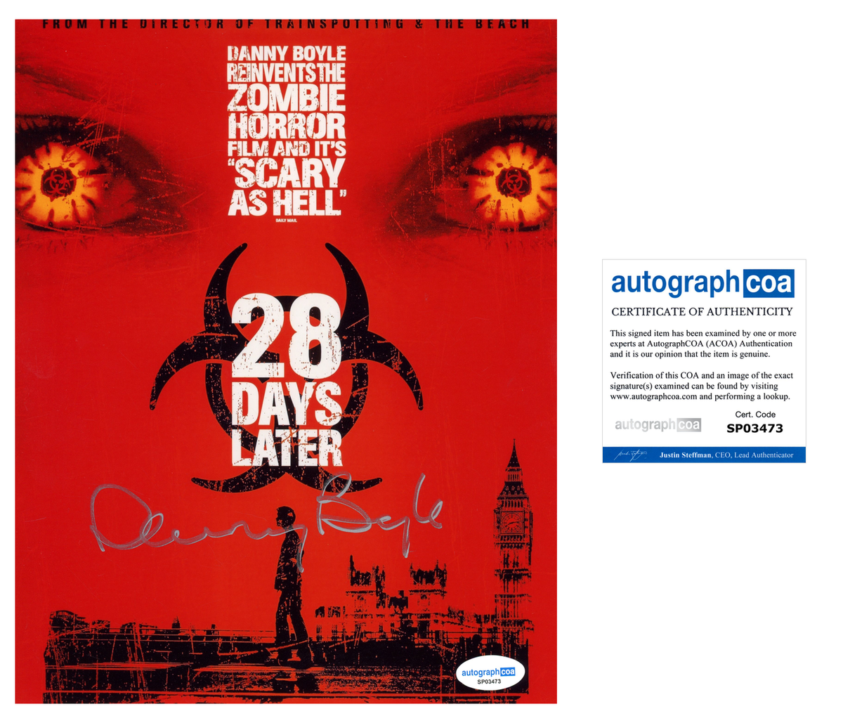 Danny Boyle 28 Years Later Signed Autograph 8x10 Photo ACOA | Outlaw ...