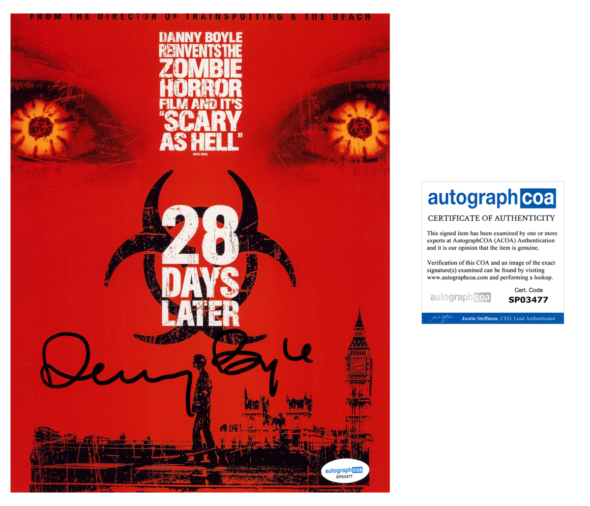 Danny Boyle 28 Years Later Signed Autograph 8x10 Photo ACOA | Outlaw ...