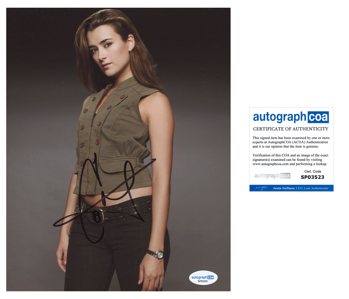 Cote De Pablo NCIS Signed Autograph 8x10 Photo ACOA– Outlaw Hobbies ...