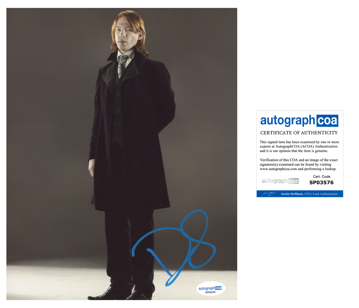 Domhnall Gleeson Harry Potter Signed Autograph 8x10 Photo ACOA | Outlaw ...