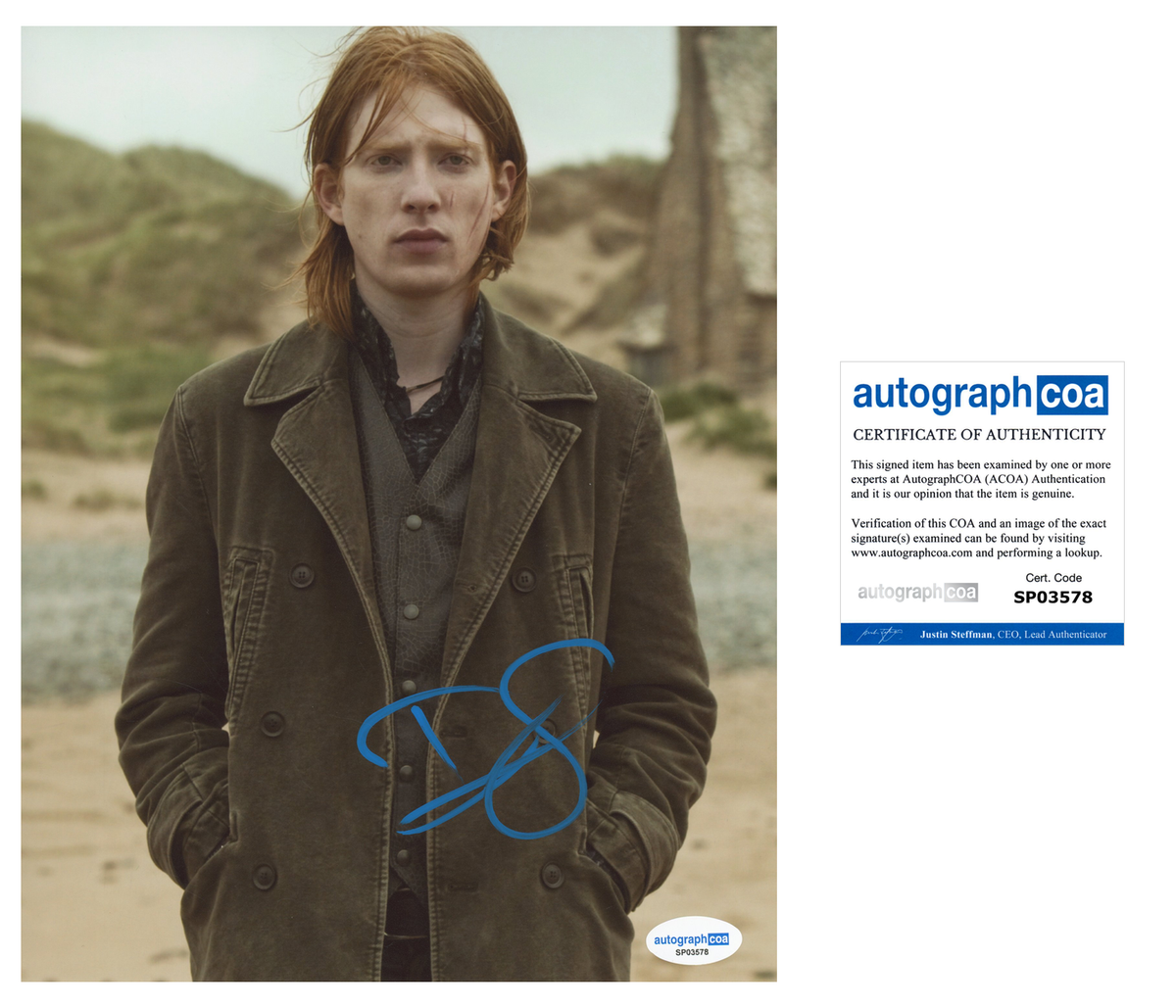 Domhnall Gleeson Harry Potter Signed Autograph 8x10 Photo ACOA | Outlaw ...