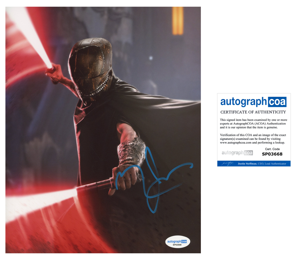 Manny Jacinto The Acolyte Signed Autograph 8x10 Photo ACOA | Outlaw ...