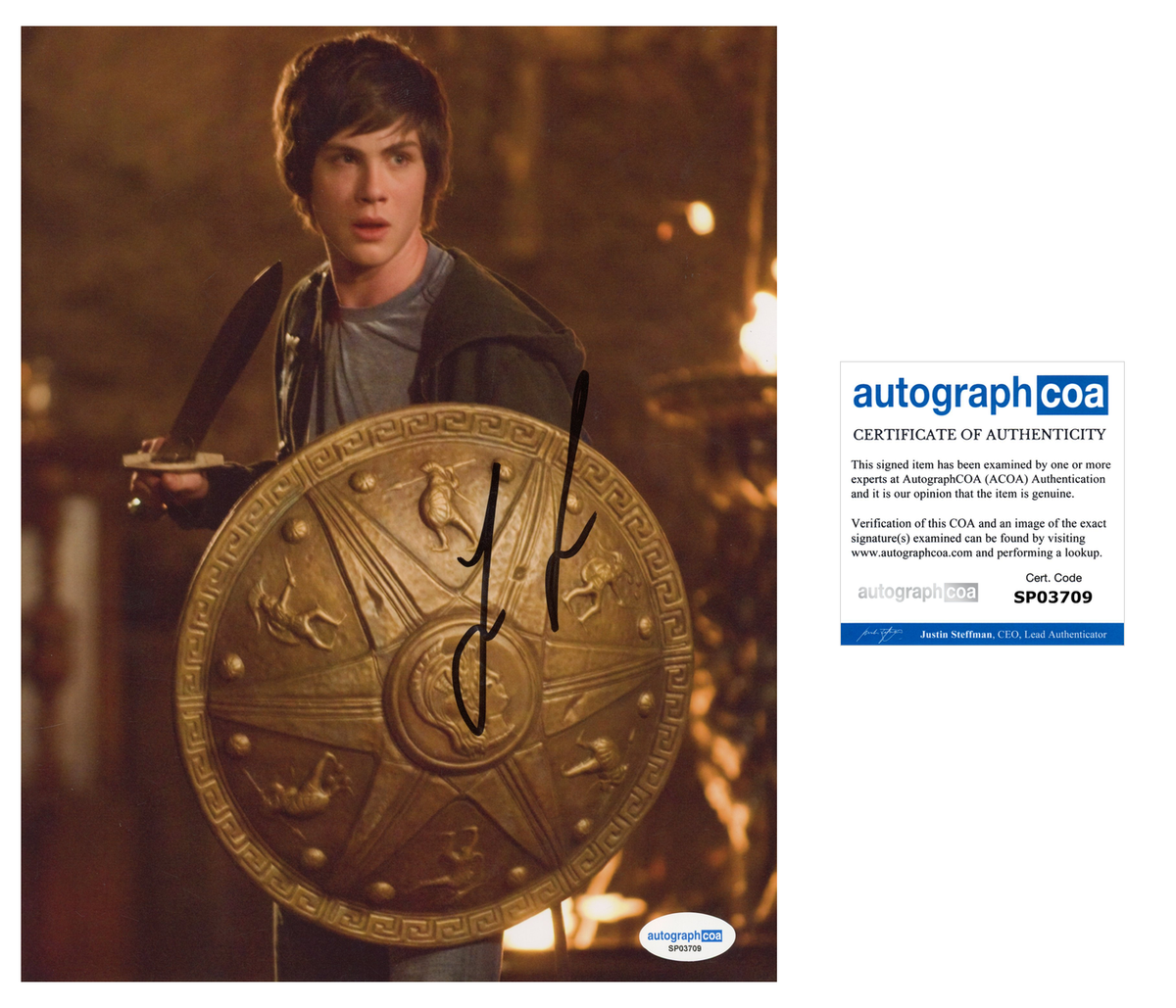 Logan Lerman Percy Jackson Signed Autograph 8x10 Photo ACOA | Outlaw ...