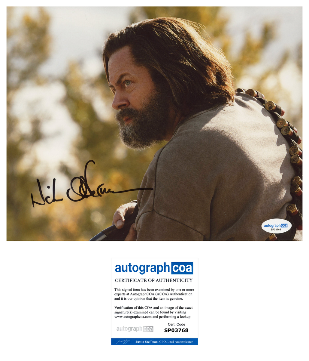 Nick Offerman Last of Us Signed Autograph 8x10 Photo ACOA | Outlaw ...