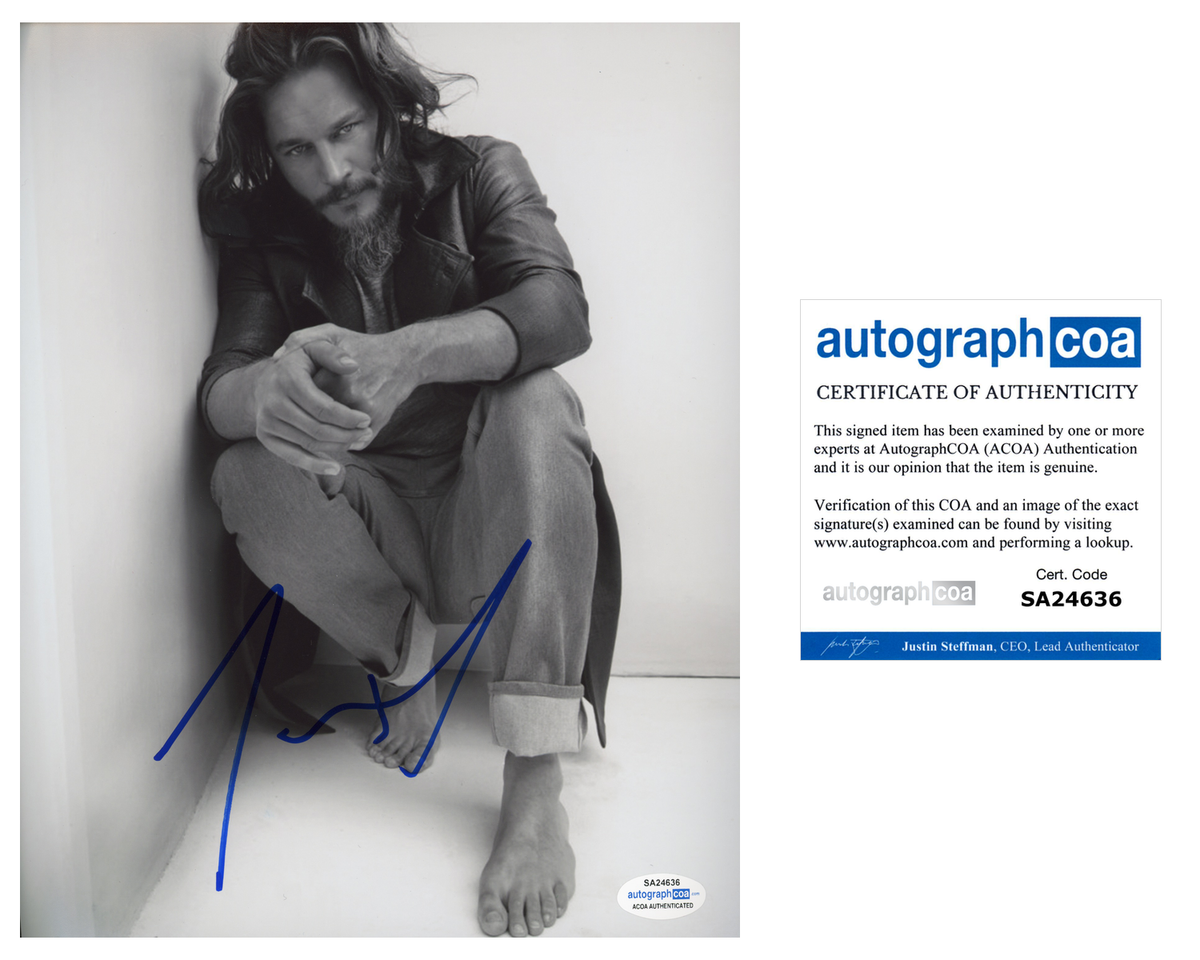 Travis Fimmel Signed Autograph Photo 8x10 ACOA Vikings | Outlaw Hobbies ...