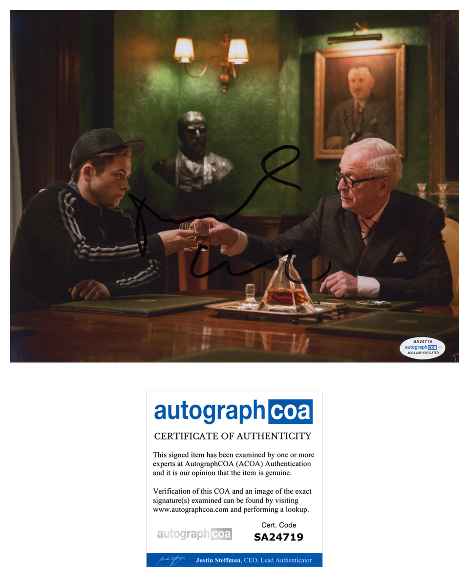 Michael Caine Kingsman Signed Autograph 8x10 Photo ACOA #3 | Outlaw ...