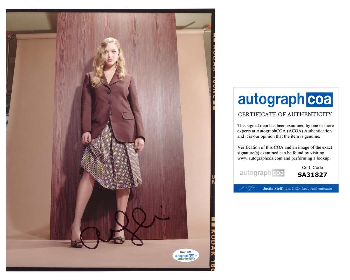 Amanda Seyfried Sexy Signed Autograph 8x10 Photo ACOA #3 | Outlaw ...