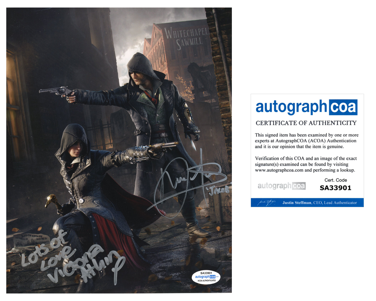 Assassin's Creed Syndicate Paul Amos Victoria Atkin Signed Autograph ...