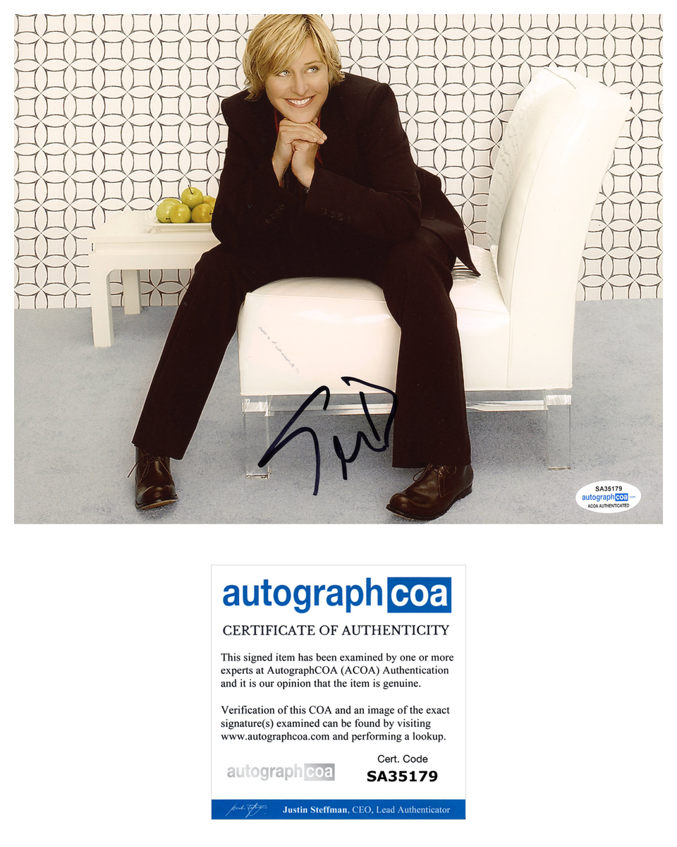 Ellen Degeneres Signed Autograph 8x10 Photo ACOA | Outlaw Hobbies ...