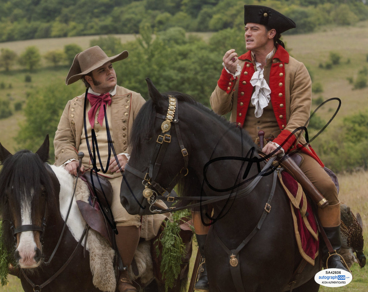 Luke Evans & Josh Gad Beauty and the Beast Signed Autograph 8x10 Photo ...